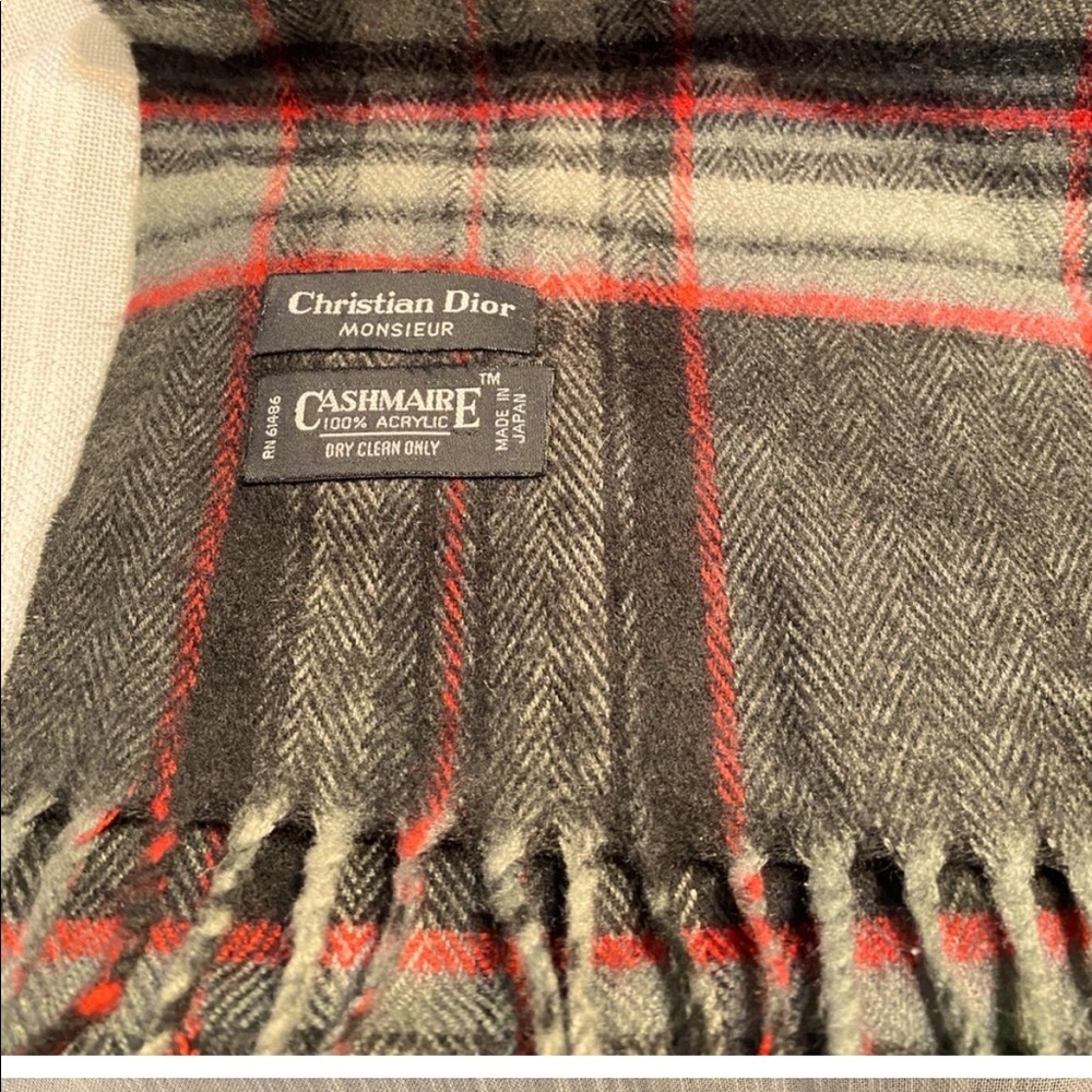 Christian Dior Cashmere Plaid Scarf - Gem